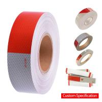 China PET Microbeads DOT Reflective Tape Sticker For Truck Car for sale