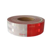 China White Red Micro Prismatic Conspicuity DOT C2 Reflective Tape For Trucks for sale