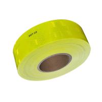 China Custom Dot Conspicuity Reflective Tape On Trucks Fluorescent Yellow Green for sale