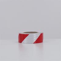 China Red White Hazard Ambulance Reflective Tape 2 Inch Self Adhesive for sale