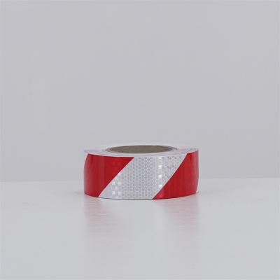 China Red White Hazard Ambulance Reflective Tape 2 Inch Self Adhesive for sale