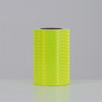 China Fluorescent Yellow Green Reflective Safety Marking Tape For Trailer Truck Car Motorcycle for sale