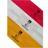 China Red White Yellow Reflective Sticker ECE 104R Reflective Tape For Truck for sale
