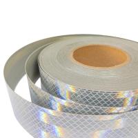 China Metalized Hi Vis Adhesive Tape Reflective Tape For Trailers Customized for sale