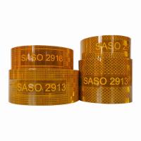 China Hi Viz Micro Prismatic 6 Inch Reflective Tape Roll Waterproof For Trailers for sale