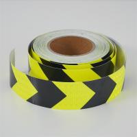 China Crystal Lattice Conspicuity Arrow Pattern Reflective Caution Tape For Vehicle for sale