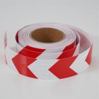 China Crystal Lattice Conspicuity Arrow Pattern Reflective Caution Tape For Vehicle for sale