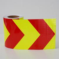 China Crystal Lattice Arrow Design Reflective Warning Tape For Vehicle Conspicuity Making for sale