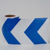 China Colorful Customized Micro-Prismatic Reflective Tape Yellow Green Black Arrow Adhesive Prismatic For Traffic Safe for sale