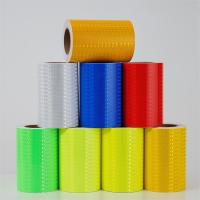 China Crystal Lattice Honeycomb Edge Reflective Film Reflective Warning Tape for Traffic Safety for sale