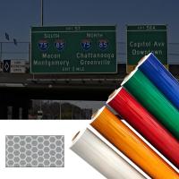 China High Reflective Prismatic Reflective Sheeting Vinyl Film For Roadway Safety Signs for sale