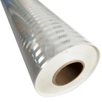 China Self Adhesive White Micro Prismatic Reflective Vinyl White Laminate Sheets for sale