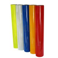 China Micro Prismatic Reflective Sheeting Film Reflective Vinyl Red High Intensity Visibility for sale