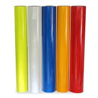 China Outdoor Fluorescent Yellow Reflective Permanent Vinyl Impact Resistant for sale