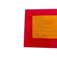 China Reflective Rear Lorry Marker Boards Striped PMMA PET PC Material for sale