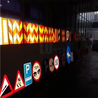 China High Intensity Slow Moving Bicycle Carrier Warning Sign Truck Rear Sign for sale