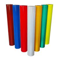 China Outdoor Fluorescent Yellow Reflective Permanent Vinyl Impact Resistant for sale