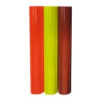 China Fluorescent Prismatic Reflective Vinyl Acrylic sheet Yellow Green for sale
