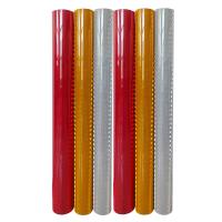 China PET PVC Aluminum Prismatic Reflective Sheeting Film Self Adhesive 2800L for sale