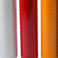 China ODM Adhesive EGP Reflective Sheeting Orange Vinyl For Road Safety for sale