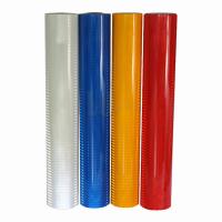 China Self Adhesive Printable PET Traffic Safety Prismatic Reflective Sheeting for sale