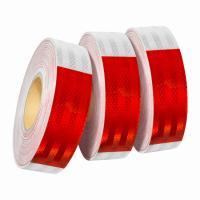 China 5cm PET DOT Reflective Tape For Trailer Glass Bead Customized for sale
