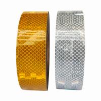 China Metalized Hi Vis Adhesive Tape Reflective Tape For Trailers Customized for sale