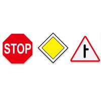 China Custom Compulsory Reflective Traffic Signs Octagon Triangle for sale