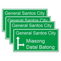 China Custom Green Motorway Highway Sign Symbols Traffic Main Road Signages for sale