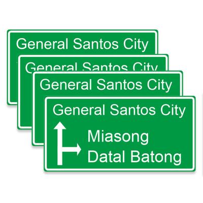 China Custom Green Motorway Highway Sign Symbols Traffic Main Road Signages for sale