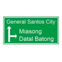 China Custom Green Motorway Highway Sign Symbols Traffic Main Road Signages for sale