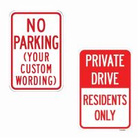 China Aluminum Sheeting No Parking High Visibility Reflective Warning Road Traffic Signs for sale