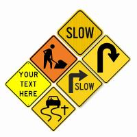 China Custom Pedestrain Detour Road Closed Construction Warning Reflective Traffic Signs for sale