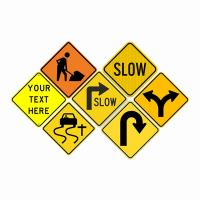China High Intensity Danger Warning Signs Slow Down Stop Retro Reflective Signs For Driveway for sale