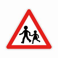 China Custom Aluminium Metel Reflective Traffic Road Sign Train Construction Traffic Warning Signs for sale