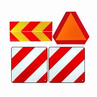 China Customized Chevron Rear Marking Reflective Aluminum Plates for Heavy Vehicle for sale