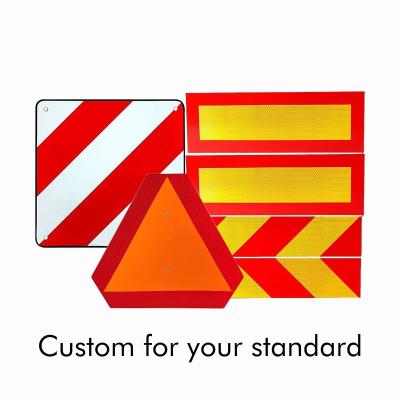 China High Visibility Reflective Vehicle Eye-catching Marking License Plate Number Reflective Stickers For Heavy Trucks for sale