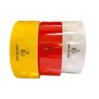 China Conspicuity PET White Yellow Red Vehicle Truck ECE Reflective Tape for sale