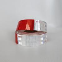 China High Visibility Red And White DOT Reflective Tape For Vehicles Waterproof for sale