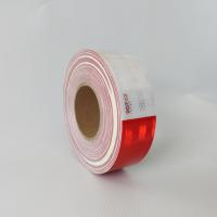 China High Visibility Red And White DOT Reflective Tape For Vehicles Waterproof for sale