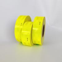 China High Intensity DOT C2 Reflective Marking Tape On Trailers Fluorescent Yellow Green for sale