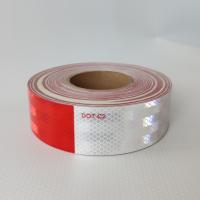 China Waterproof Reflective Tape DOT-C2 Red and White Adhesive  For Trailer , Outdoor for sale