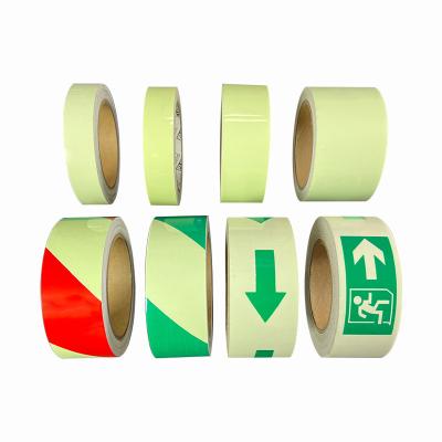 China Green Color High Bright Luminous Sticker Removable Glow in the Dark Tape for Stair for sale