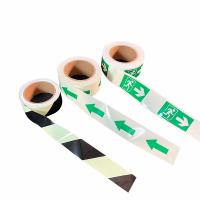 China Arrow Shape PVC Material Self Adhesive Glow In The Dark Safety Tape for Stage Marking for sale