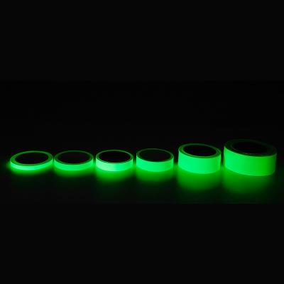 China Custom Self Adhesive Photoluminescent Glow In The Dark Tape For Exit Signs for sale