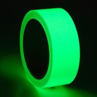 China Self Adhesive Custom Sticker Printable PVC Photoluminescent Film Glow in The Dark Warming Sign for sale