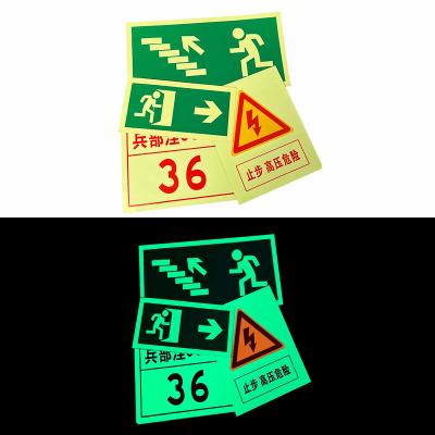 China Luminous Tape Glow in The Dark Self-Adhesive Sticker Decoration Wall Stairs Safety Warning Fluorescent Tape for sale