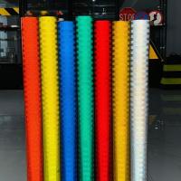 China High Intensity Flexible Prismatic Reflective Drum Sheeting for Traffic Control Signs White LZT9601 for sale