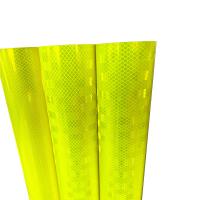 China High Intensity Prismatic Reflective Film for Digital and Screen Printed Fluorescent Vehicle Safety Warnings for sale
