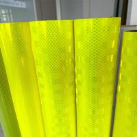 China Fluorescent Yellow Green Rigid Sign Reflective Sheeting High Intensity Prismatic with 24-hour Visibility for sale